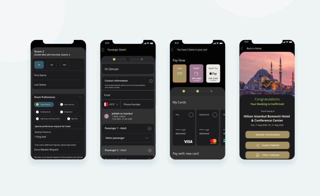 Saudia Holidays - Mobile App Design - TCIG